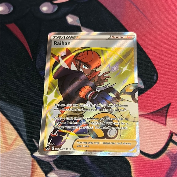 Pokemon | Toys | Pokemon Trainer Card Raihan With Gold And Red | Poshmark